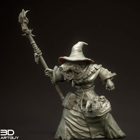 3d Printable Planeswalker And Rat Characters Pack By 3dartguy