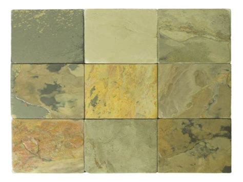 Buy Indian Autumn 6x6 Tumbled Slate Tile Buy Tiles And More