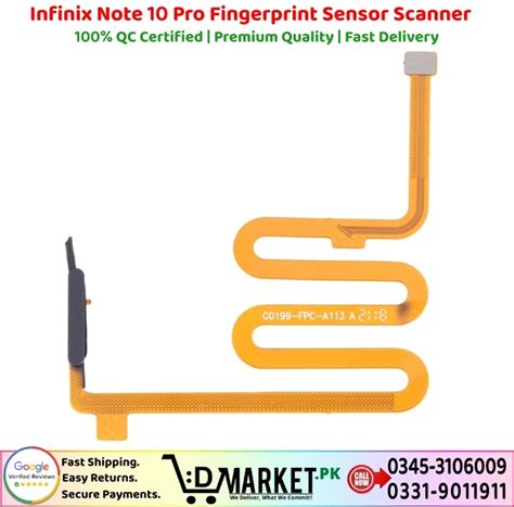 Infinix Note 10 Pro Fingerprint Sensor Scanner 2025 Exclusive