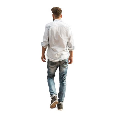 Premium Photo Protrait Of The Back Of Young Man