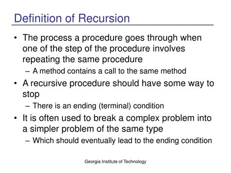 Ppt Recursion Powerpoint Presentation Free Download Id499811