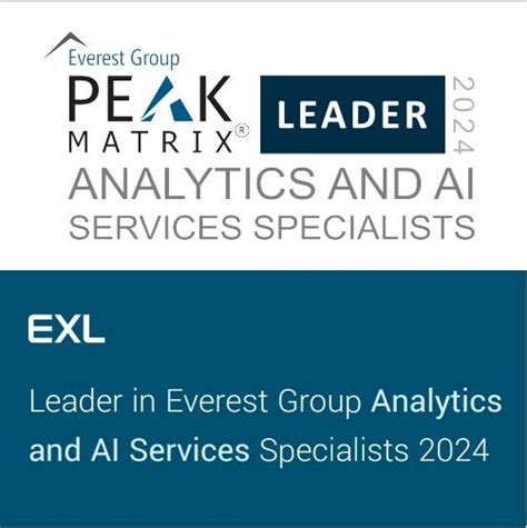 Shankar Narayan Balasubramaniam On Linkedin Exl Named A Leader In Everest Group Analytics And