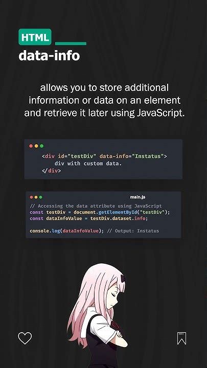 Data Attribute With Javascript Html Youtube