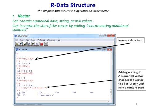 Ppt R Data Structure The Simplest Data Structure R Operates On Is The