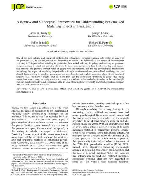 pdf a review and conceptual framework for understanding personalized