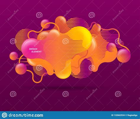 Abstract Modern Graphic Element Dynamic Colored Form And Line Gradient Abstract Banner With
