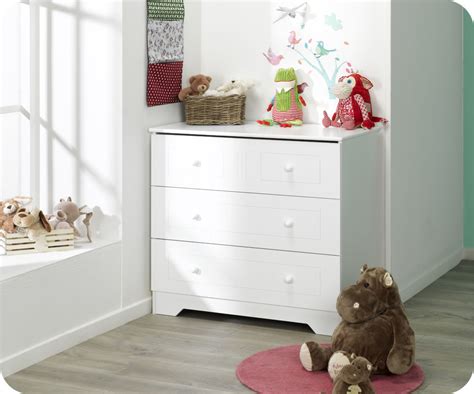 Commode Bébé Oslo Blanche