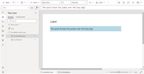 How To Make A Power Apps Auto Width Label