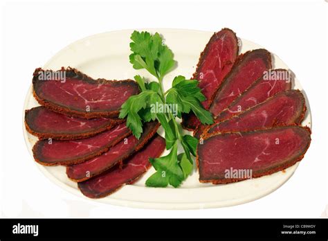 basturma armenian cuisine Stock Photo - Alamy