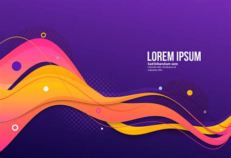 현대 컬러풀 플로우 포스터 웨이브 액체 모양 색상 페인트 간단한 선을 이동합니다 디자인 프로젝트를 위한 아트 디자인 0명에 대한 스톡 벡터 아트 및 기타 이미지 Istock