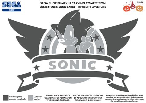 Sonic Pumpkin Stencils