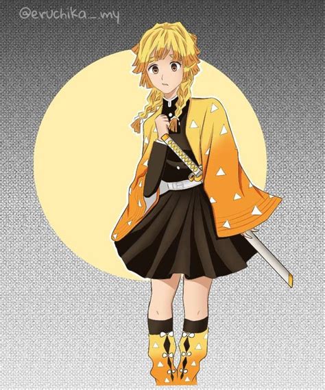 Female Zenitsu Agatsuma By Ttii7777 On Deviantart