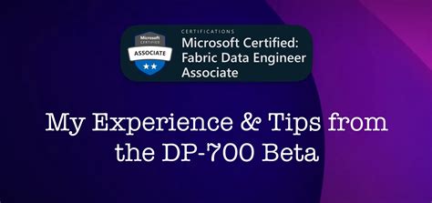 microsoft fabric data engineer associate dp 700 beta my experience