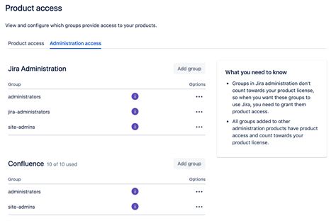 Update Product Access Settings Atlassian Documentation