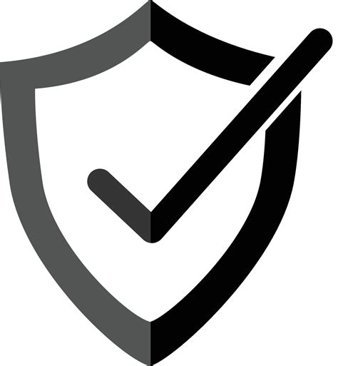 Security Shield With Tick Mark Icon On White Background Vector Art At Vecteezy