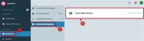 How To Archive And Restore Workspace Help Center Upmetrics