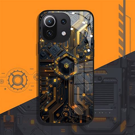 Ốp lưng XIAOMI MI 11 MI 11 LITE 11 LITE NE 5G Mặt lưng kính thiết kế thiết bị cơ khí Shopee