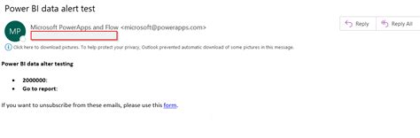 send an e mail to any audience when power bi data alert is triggered
