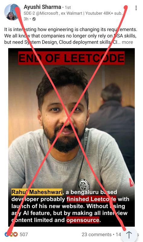 Leetcode Fakeinfluencers Fakecourses Techcommunity Divya Shakti 15 Comments