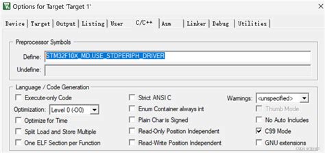 使用keil移植工程时修改单片机型号参数keil Stlink Device选中stm32f103c8芯片 Csdn博客