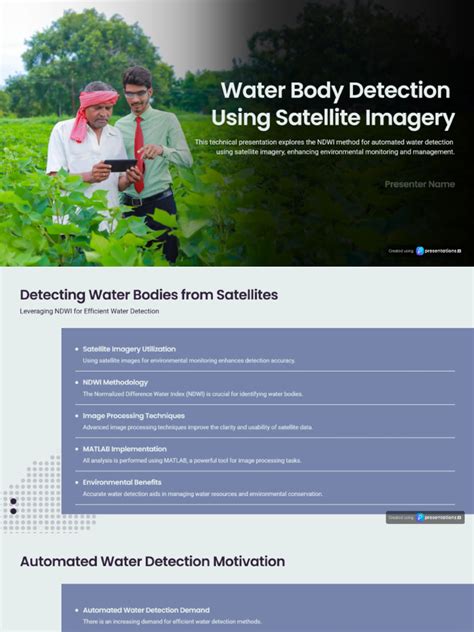Water Body Detection Using Satellite Imagery Ndwi Method Pdf