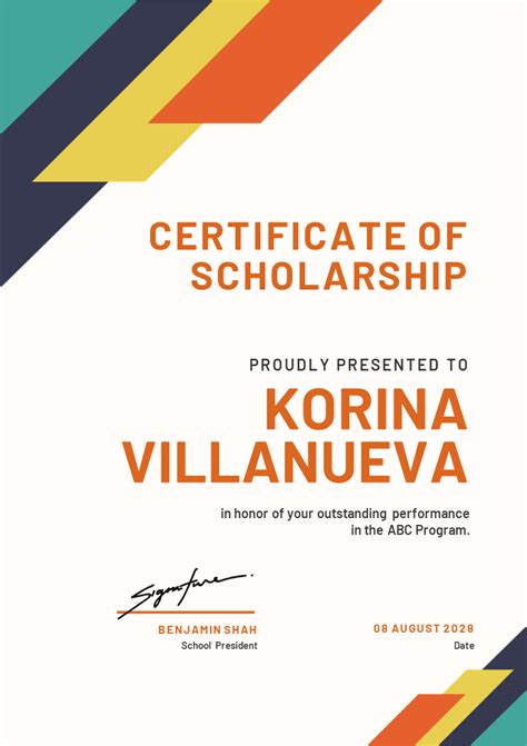 Download Free Certificate Templates And Award Templates