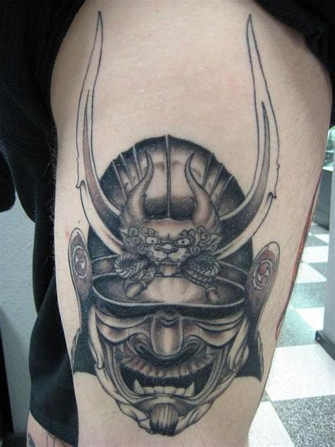 Samurai Mask Tattoos Designs Ideas And Meaning Tattoos For You