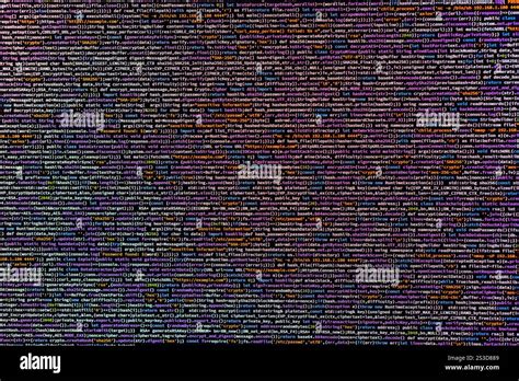 Image Of A Code Editor Displaying Blurry Lines Of Computer Programming