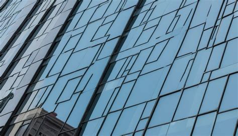 Premium Photo An Angular Shot Of A Tall Glass Facade In Boston