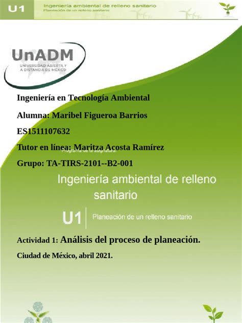 Dopc 1 Ingeniería En Tecnología Ambiental Pdf Residuos Vertedero
