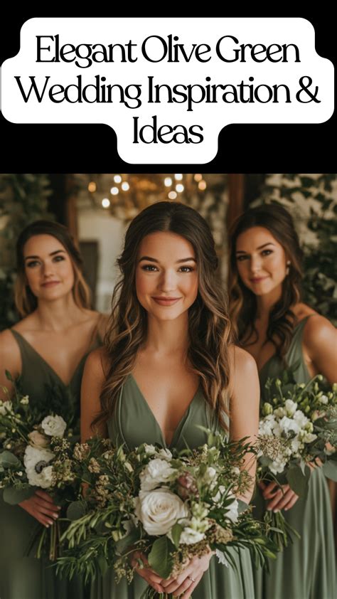 Elegant Olive Green Wedding Inspiration For A Timeless Celebration Boda