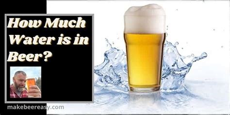 How Much Water Is In Beer