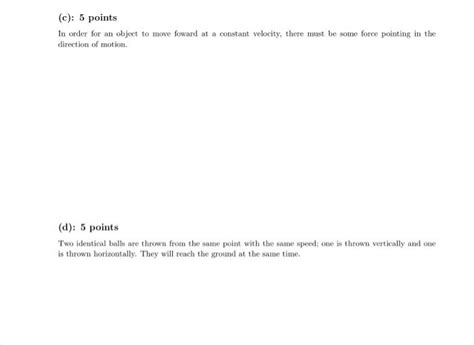 Solved For Each Of The Following Statements Indicate