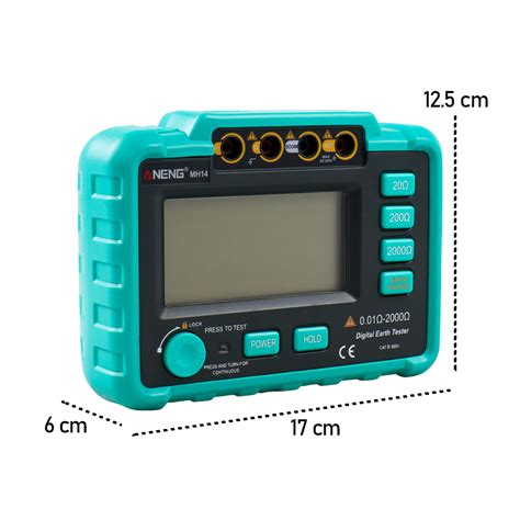 Aneng Digital Earth Tester Grounding Multimeter Mh14 Blackgreen