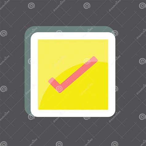 Sticker Reminders Suitable For Mobile Apps Symbol Simple Design
