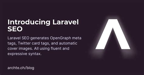 Introducing Laravel Seo A Simple And Expressive Package For Managing Meta Tags Rlaravel