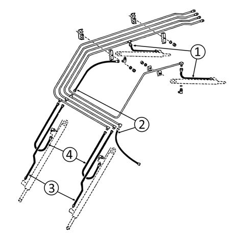 John Deere 540 Loader Hydraulic Hoses Hw Part Store