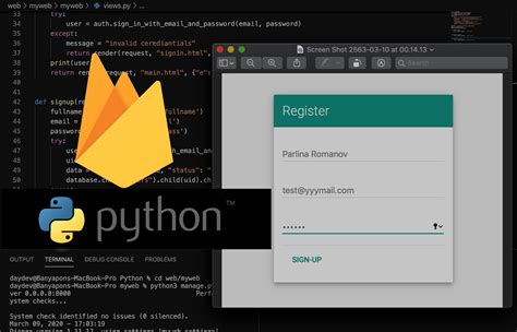 สร้าง web ด้วย python django ทำระบบ sign up สมัครสมาชิกด้วย firebase