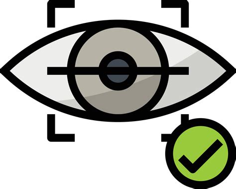 Retina Recognition Scanning Ai Artificial Intelligence Filled Outline Icon 14358497 Vector Art