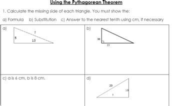 Pythagorean Theorem Unit Materials By Witnessing Light Bulb Moments