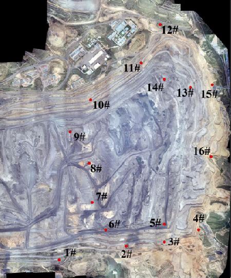 Layout Of The On Site Monitoring Points In The Anjialing Open Pit Mine Download Scientific
