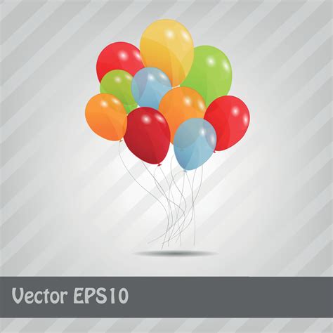 Set Of Colored Ballons Vector Illustration Eps 10 8285056 Vector Art