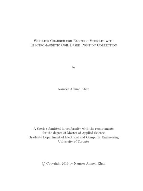 Khan Nameer A 201911 Mas Thesis Pdf Inductor Power Inverter