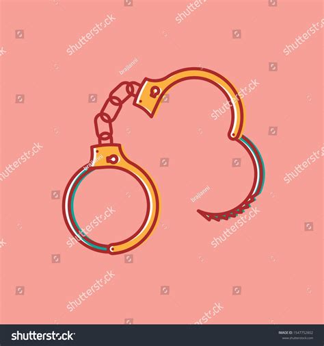 Line Art Vector Sexually Icon Handcuffs Stock Vector Royalty Free Shutterstock