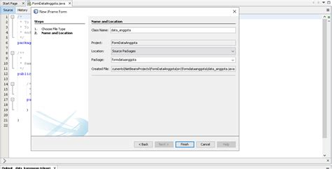 Andhikac15 Person Membuat Form Data Anggota Menggunakan Netbeans