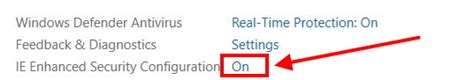 Disable Enhanced Security In Internet Explorer On Windows Server
