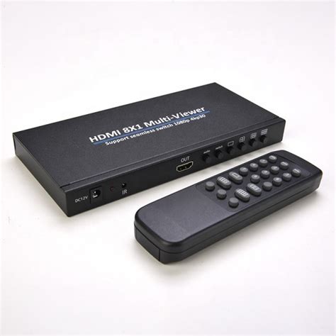 Hdmi Switch 8x1 Hdmi Switcher Quad Screen Multiviewer Fra Gpa Danmark