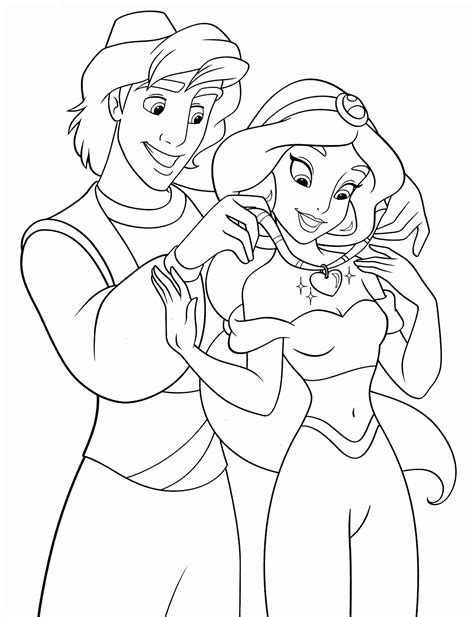 Princess Jasmine Aladdin Coloring Pages 30 Aladdin And Jasmine Coloring