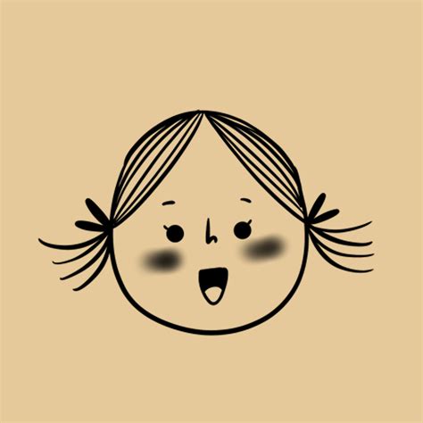 小女孩头像简笔画海报 小女孩头像简笔画海报模板 小女孩头像简笔画海报设计 千库网