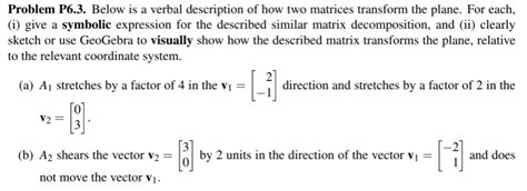 solved problem p6 3 below is a verbal description of how